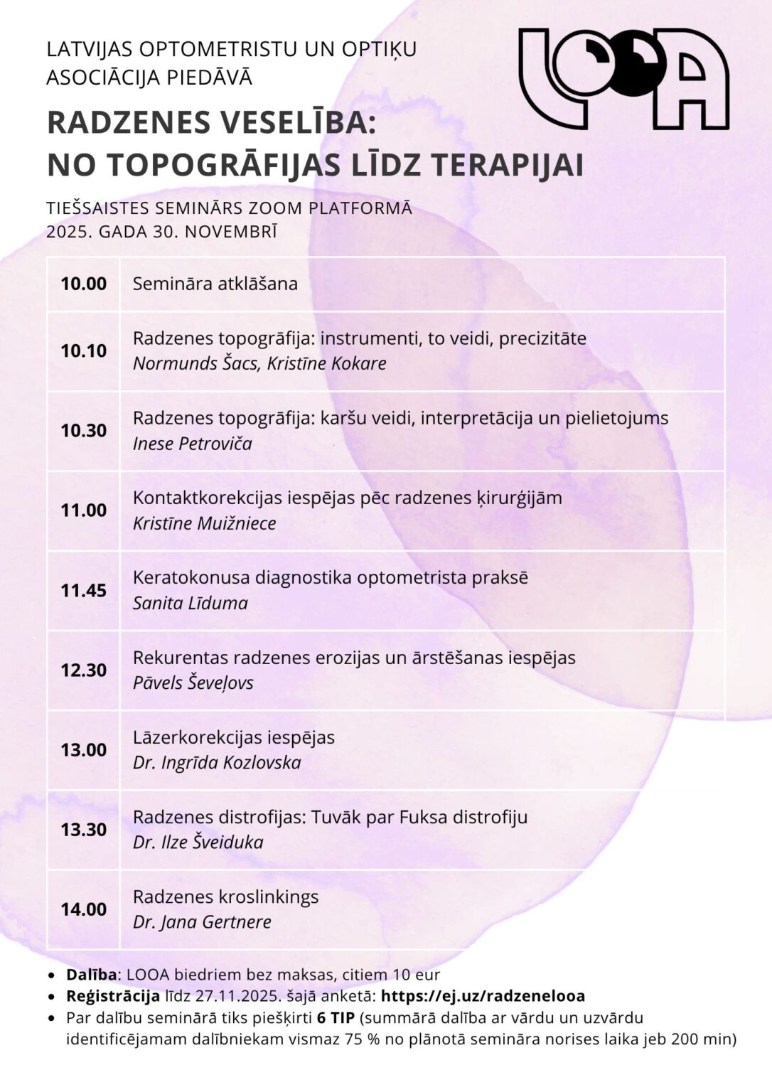 Lekcijas no Radzenes veselības semināra – LOOA